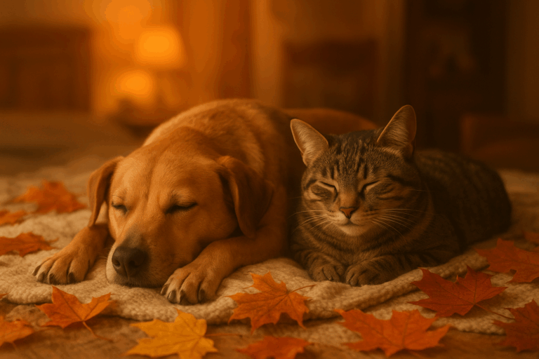 Animali domestici: guide pratiche per aiutare cani e gatti in autunno