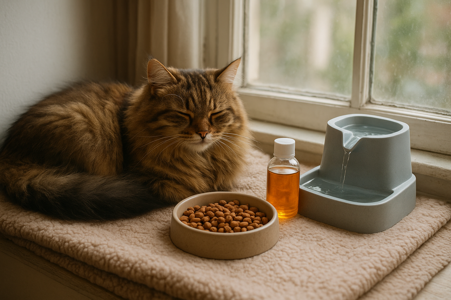 Alimentazione invernale del gatto: dieta, pelo, metabolismo e salute